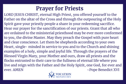 World Priest Day - Vocation Ministry