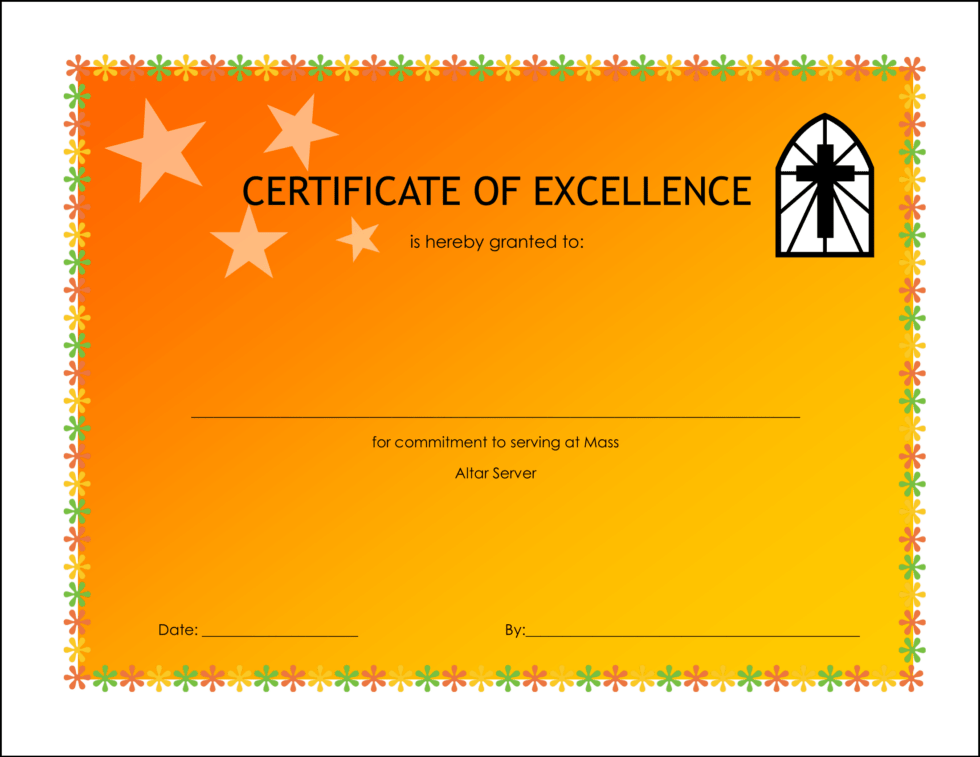 Altar Server Recognition at Mass - Vocation Ministry